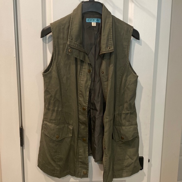 Francesca's Collections | Jackets & Coats | Francesca Army Green Vest ...